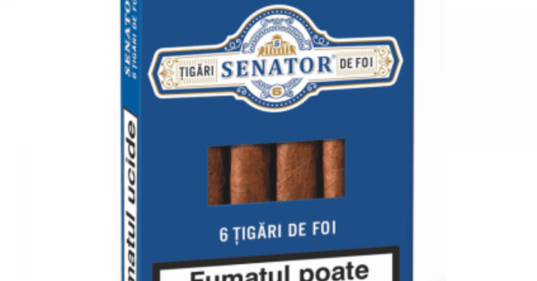 Tigari de foi Senator Blue 55g (6) | TABACO.ro